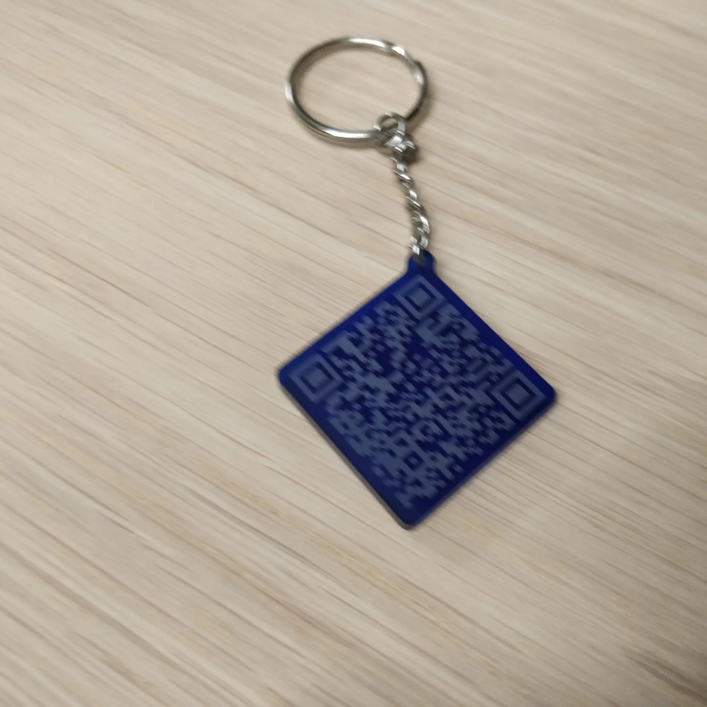 30mm Acrylic Keyring Custom QR Code Laser Engraved Fob, Keychains, Tags ...