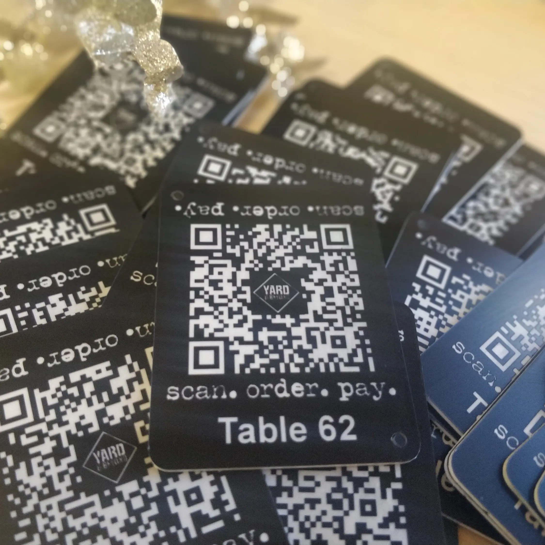 30mm x 100mm QR Code Custom Laser Engraved Tag, Scan or Tap to order ...