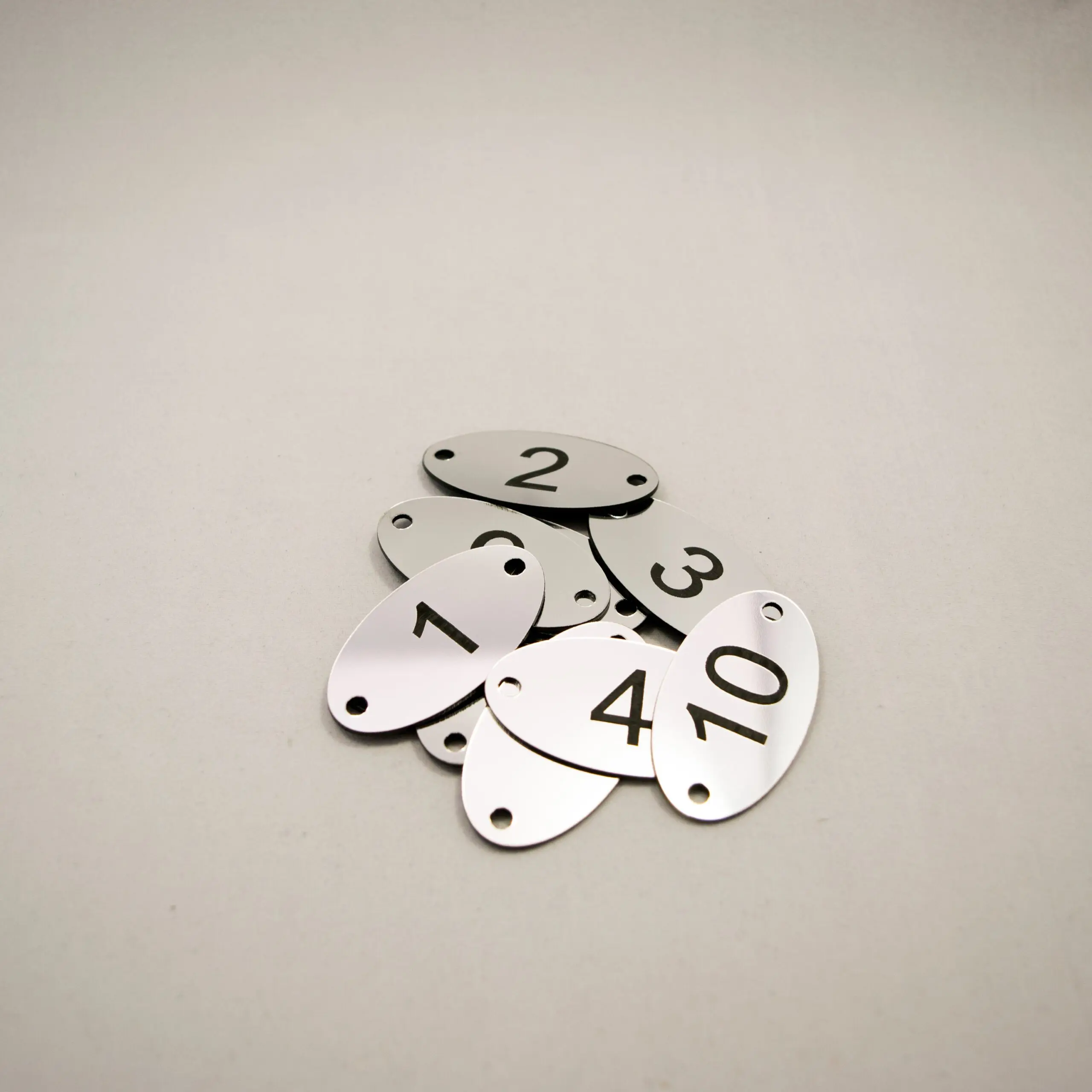 30mm x 45mm Laser Engraved Number Discs, Table, Tags, Locker, Pub ...