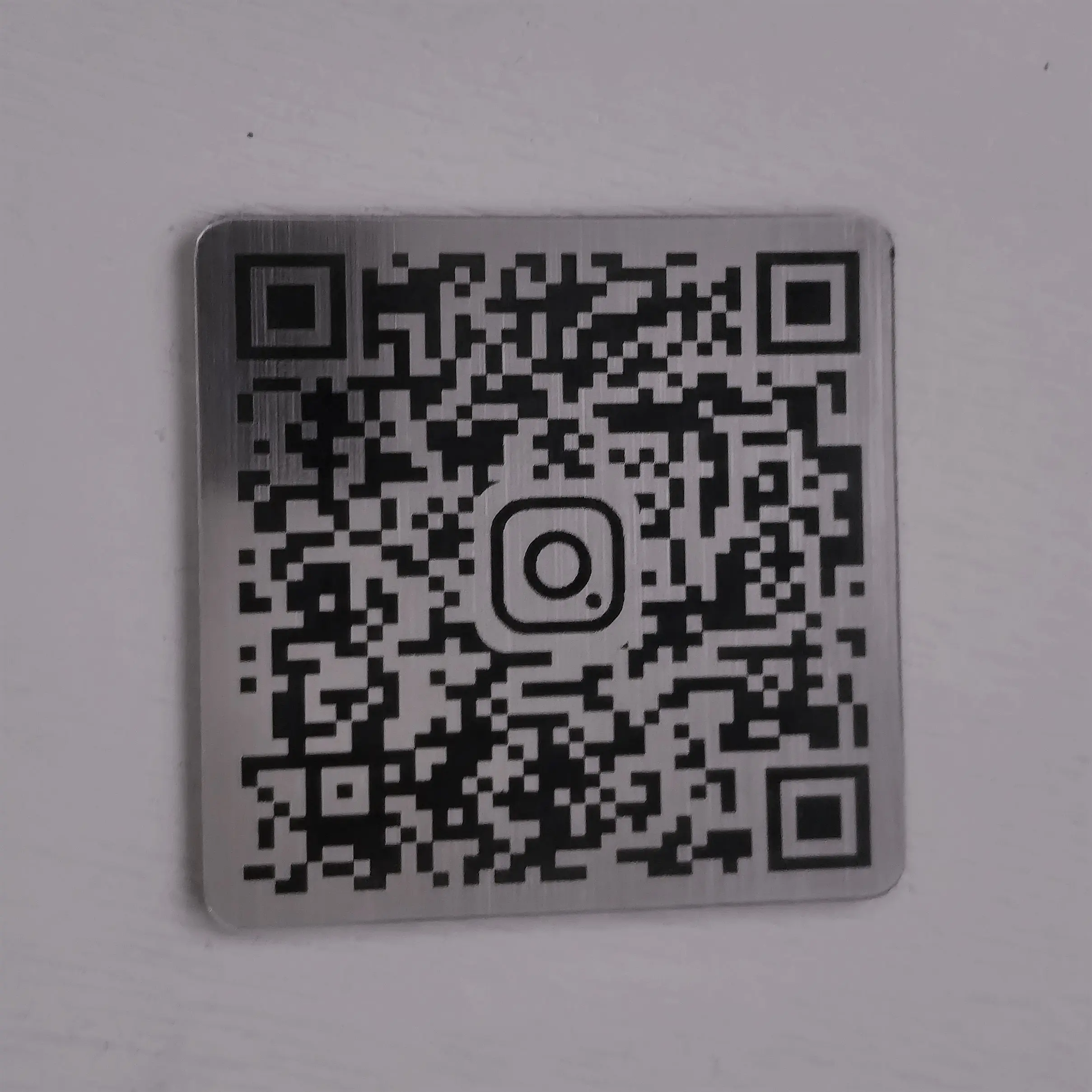 40mm square QR Code Custom Laser Engraved Tag suiteable for Clothes ...