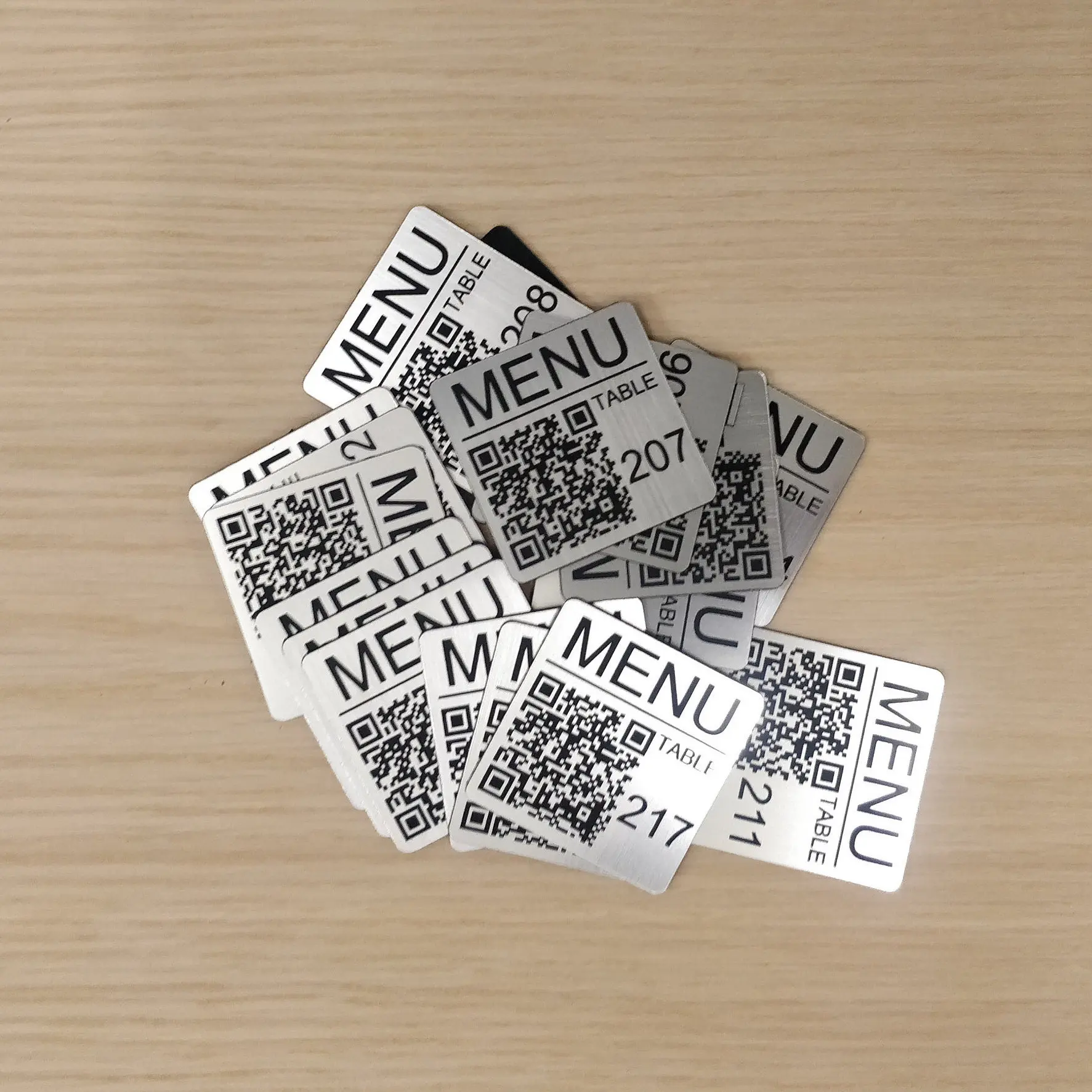 60mm square QR Code Custom Laser Engraved Tag, Table, Tags, Disc ...