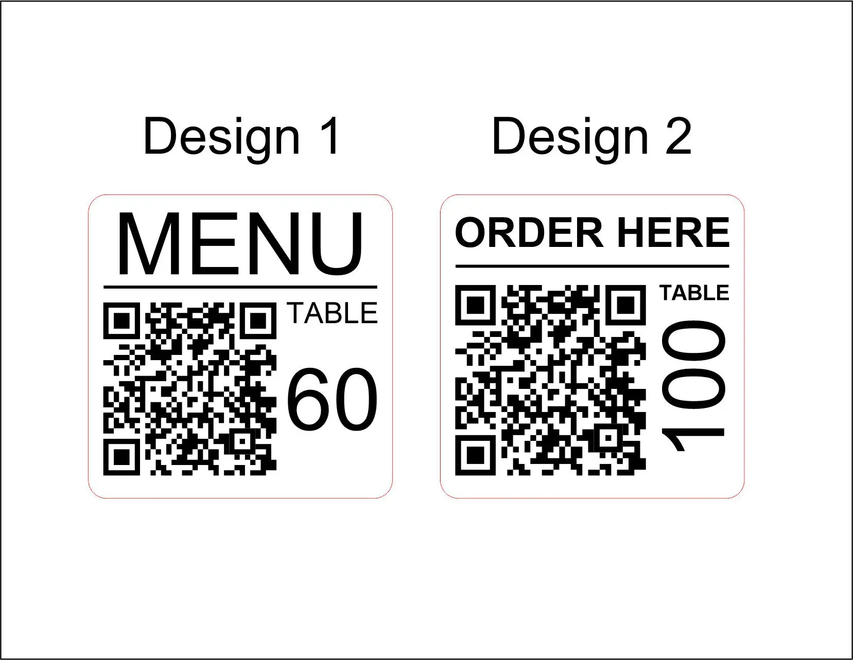 QR Code Custom Laser Engraved Tag, 76mm square, 3in, Table, Tags, Disc ...