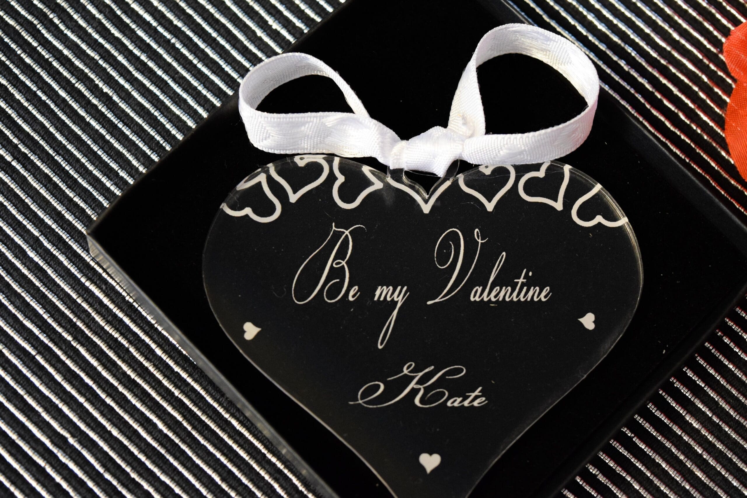 Valentine's Day Personalised Gift Heart Shape, Laser Engraved Heart ...